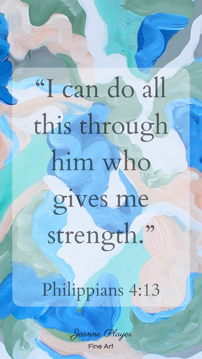 June Bible Verse Lock Screen – Jeanne Player Fine Art